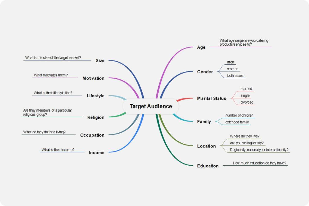 Target Audience Template I EdrawMind